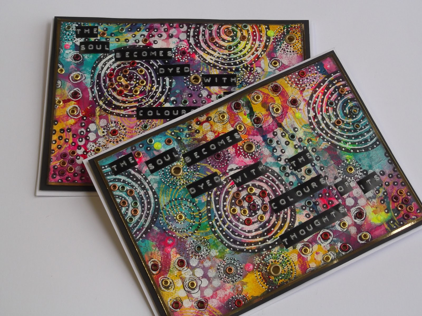 Kezzy's Crafty Journey: Bright and Funky Card