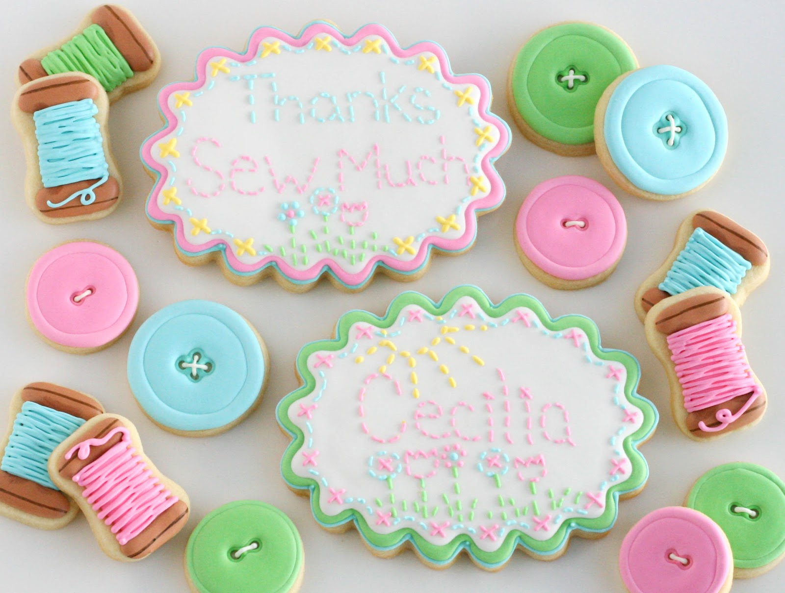 Sewing and Quilt Cookies - Glorious Treats