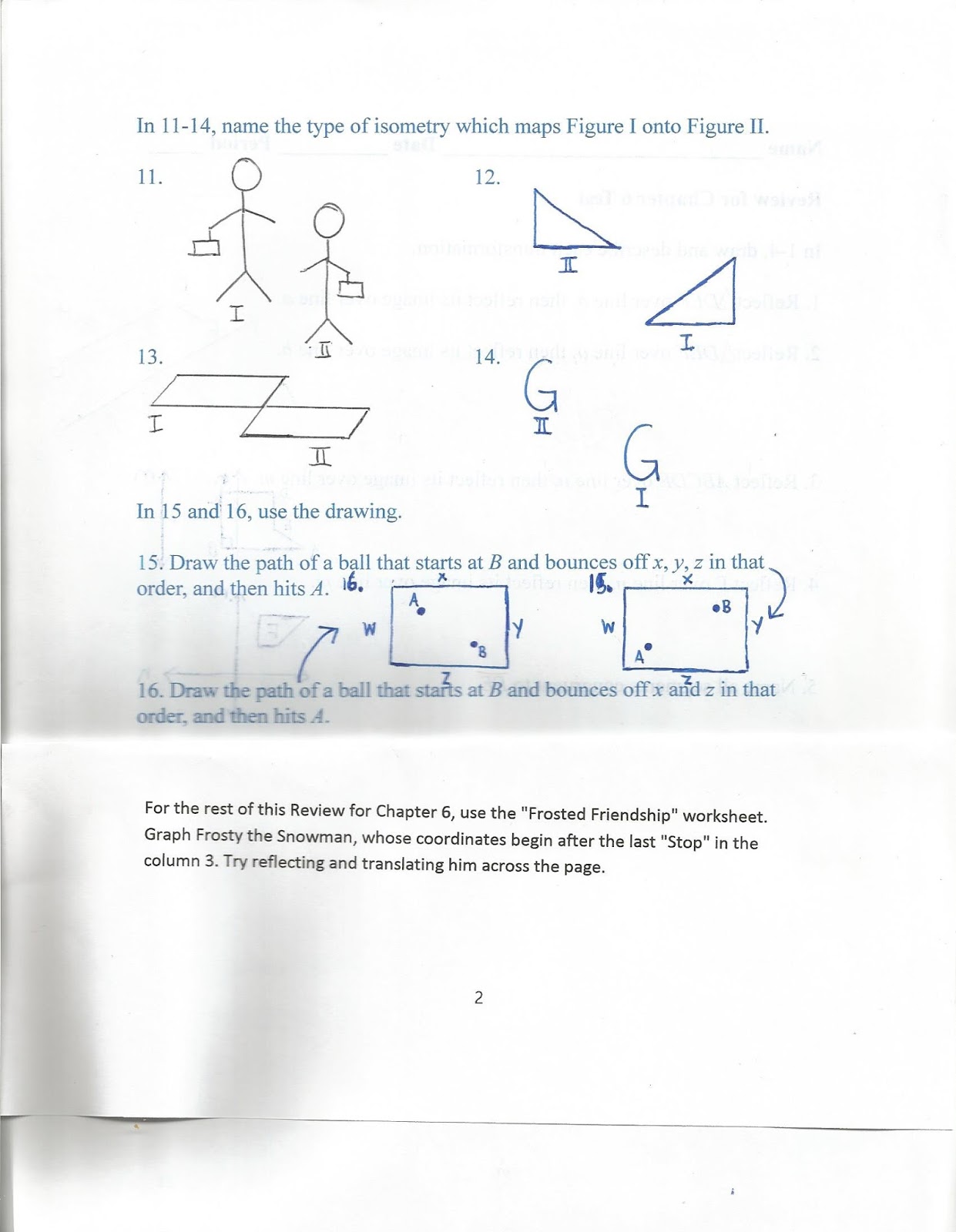 Geometry, Common Core Style: Review for Chapter 6 Test (Day 73)