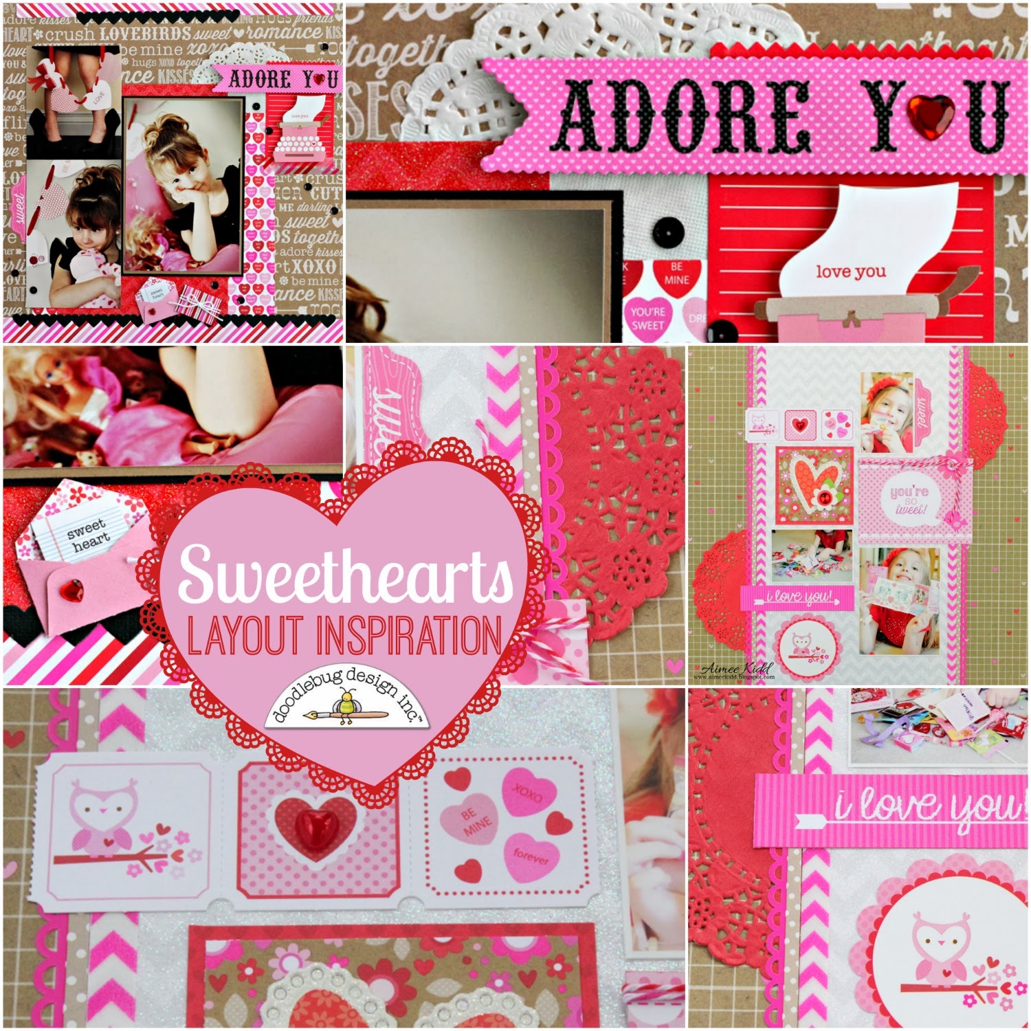 Doodlebug Design Inc Blog: Sweethearts Collection: Layouts by Aimee and ...