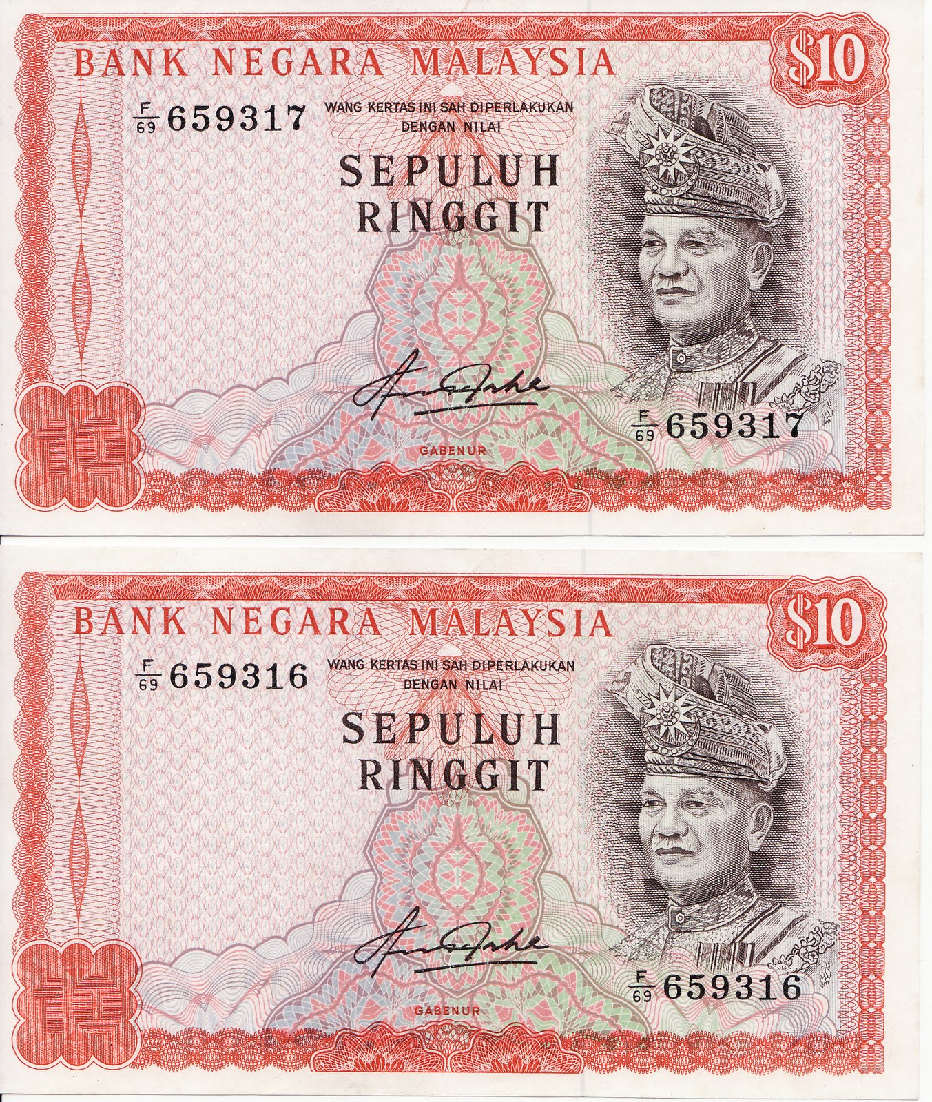 Randhawa's Bank Notes And Collectibles: Malaysia RM 10 Aziz Taha 4th Series