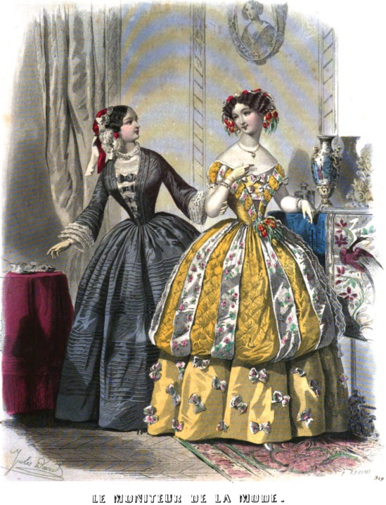 Early Victorian Era Clothing: Early Victorian Fashion Plate - March ...