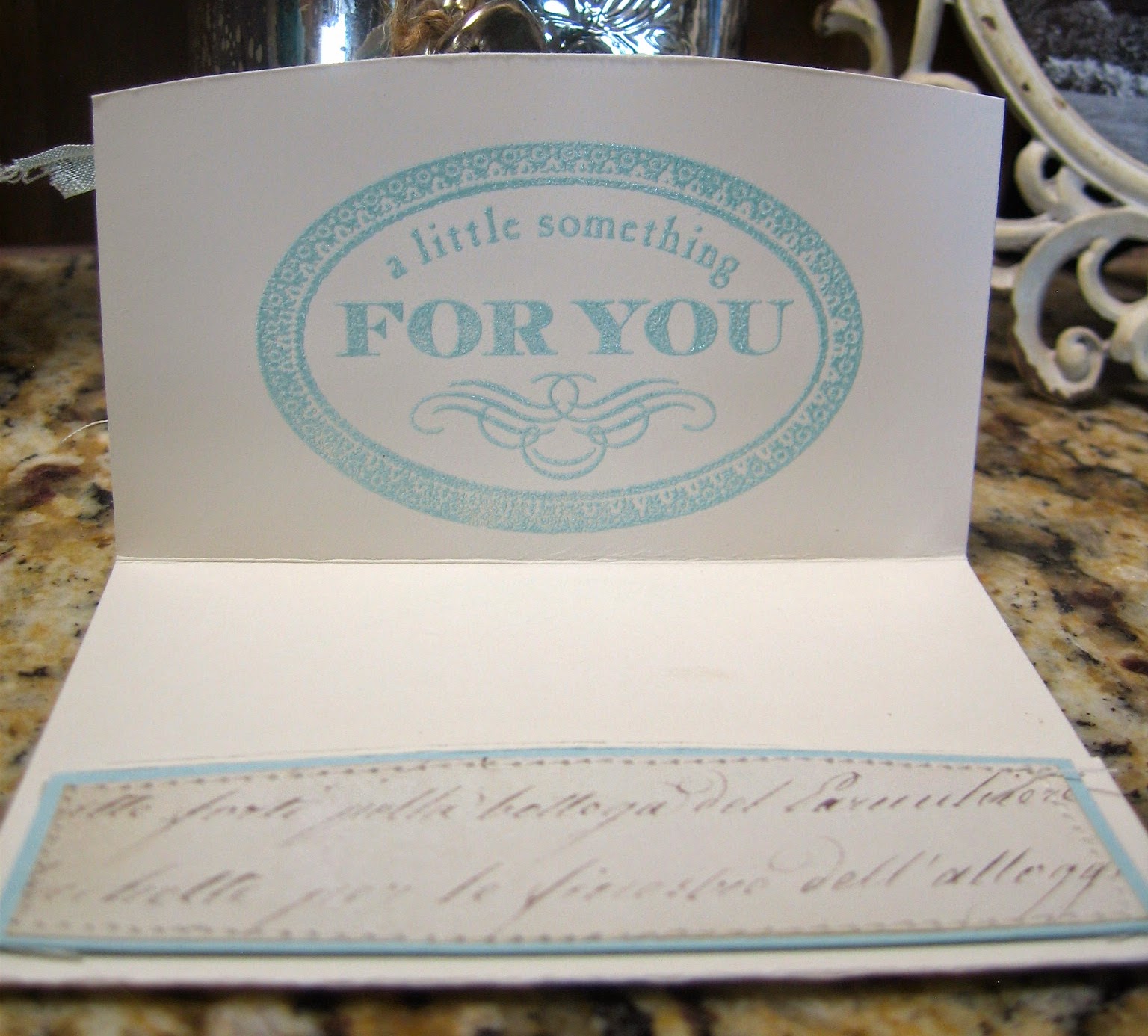 Designs by Sharon: Beautiful Text; gift card holder