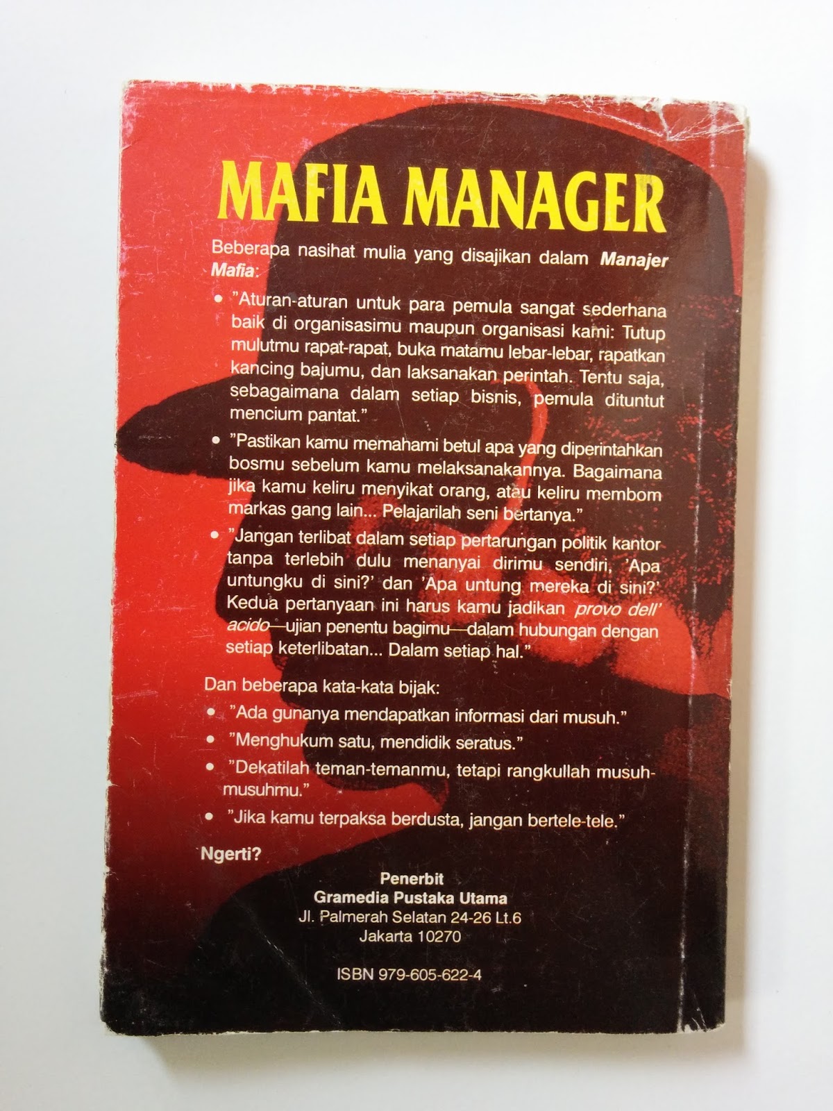 Jual Buku: Mafia Manager | Aksiku Toko Buku Bekas Online