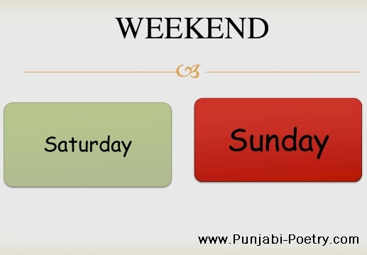 Is It Saturday Or Sunday