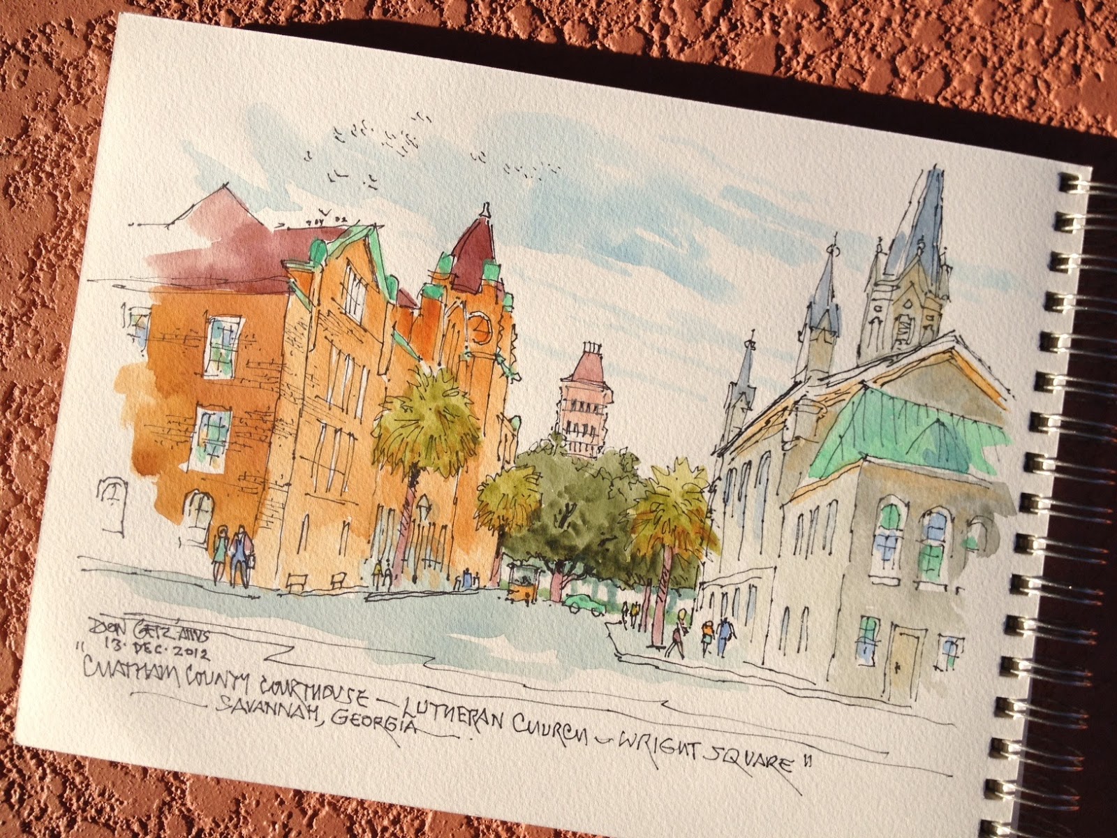 DON GETZ 'WATERCOLOR JOURNAL TOUR' OF THE USA: Making My Way South...