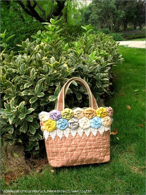 Summer Bag with Flowers. DIY tutorial ~ DIY Tutorial Ideas!