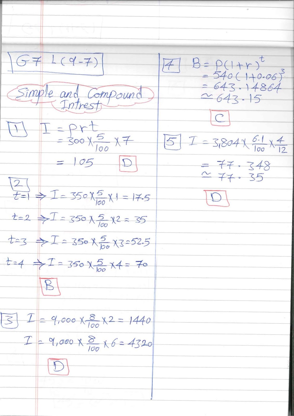 G7 Worksheets ~ Easy Math