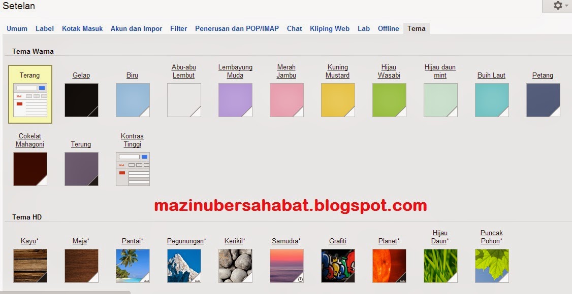 Cara Merubah Tampilan Tema Gmail Terbaru 2014 | Allo_IT