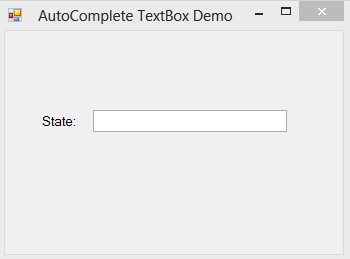 AutoCompleteTextBox in C# Windows Form Application