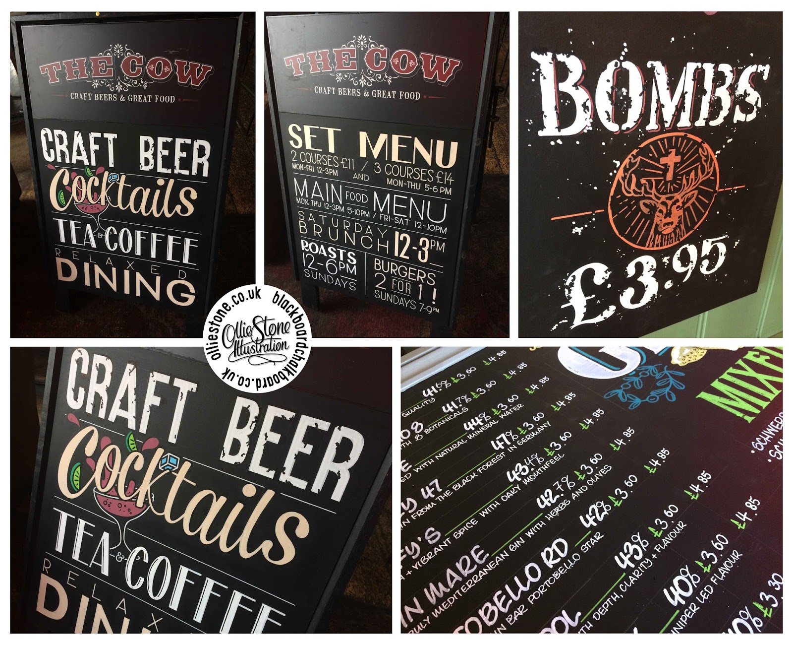 Chalk Artist by Ollie Stone: Pub, bar and restaurant chalkboard and ...