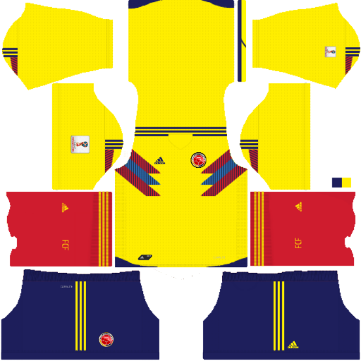 Colombia World Cup Kits 2018 (DLS 18 & FTS 15) by Phanith Phan