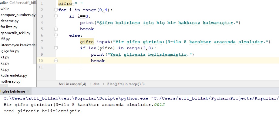 Python Örnekler