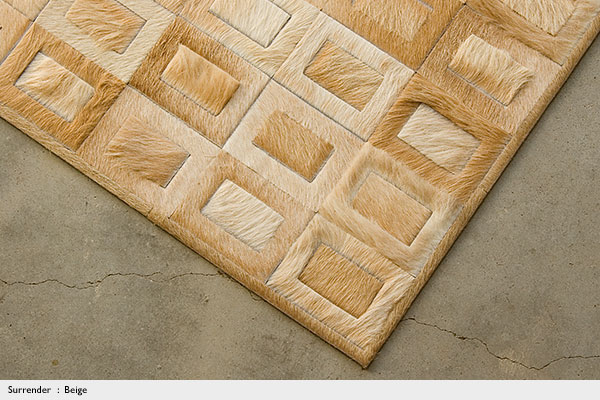 William Miller Design: Kyle Bunting Cowhide Leather Rugs