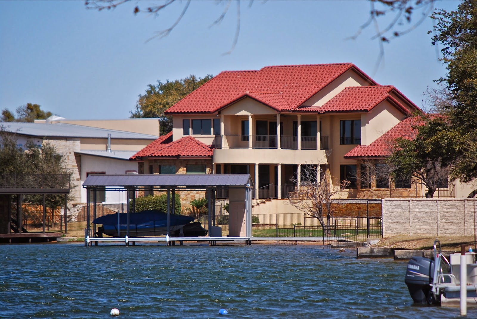 BLUE SKY AHEAD: Shores of LBJ Lake at the Sunset Point Resort