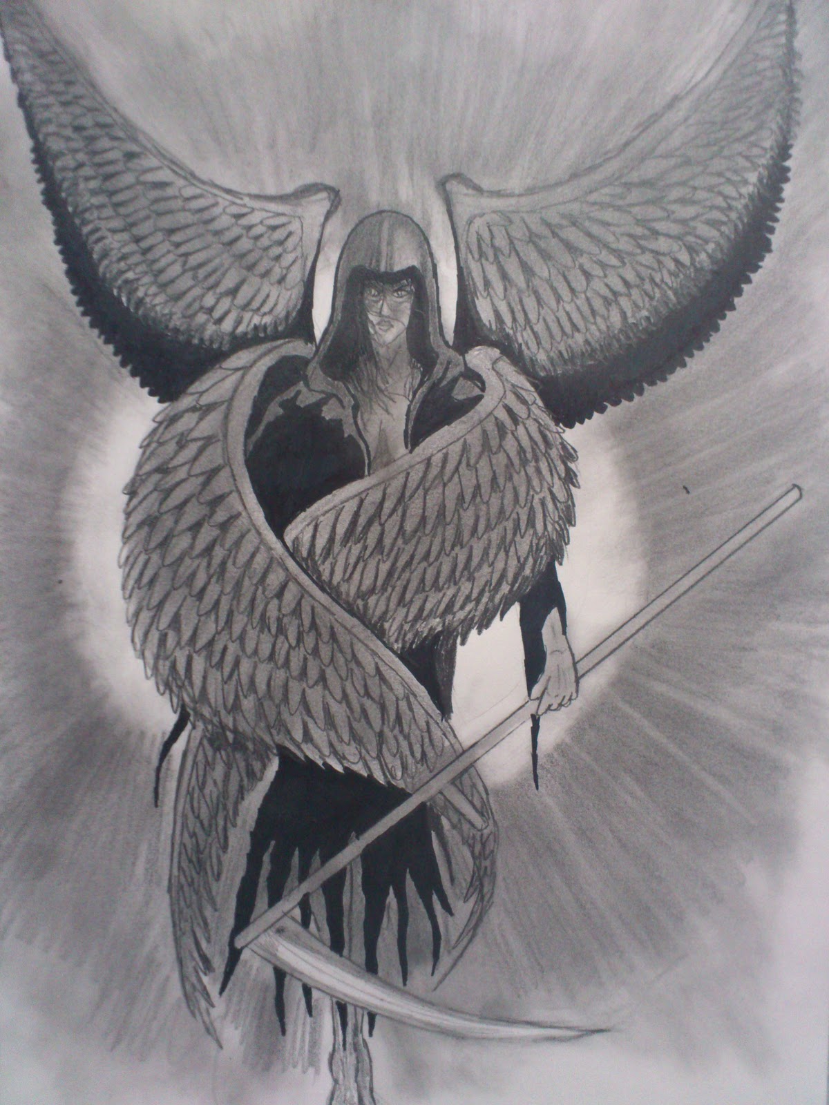 Martin's Art Blog: four winged angel of death