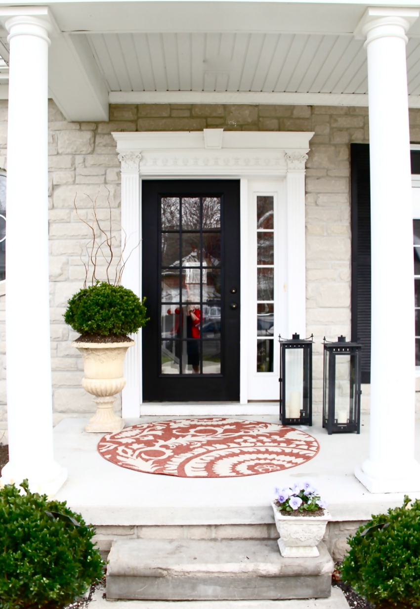 The Yellow Cape Cod: {How To} Create a Low Maintenance High Style Entrance