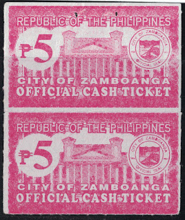 Philatelic Philippines: Official Cash Ticket: Zamboanga City