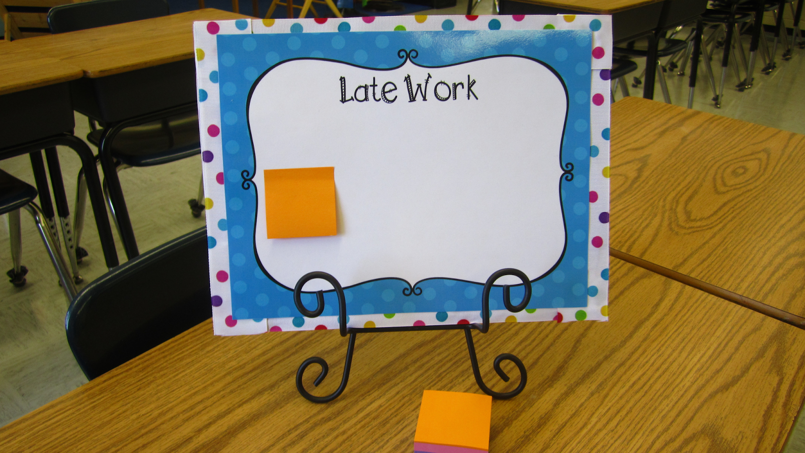 Manic Monday-Late Work Board | Forever in Fifth Grade