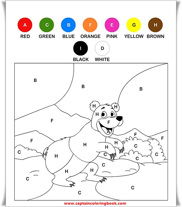 Coloring Book: Color By Number Animal-Free printable