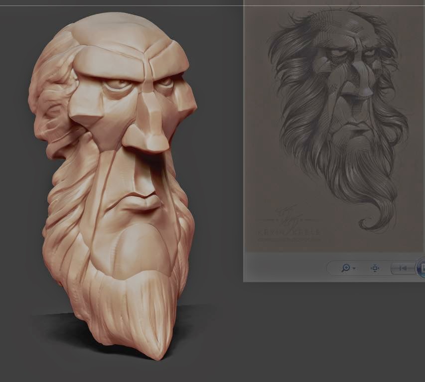 art of Joe Daniels: Kevin Keele sculpt