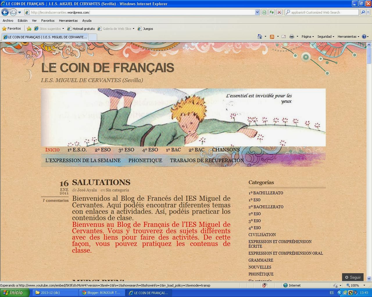 BONJOUR TOUT LE MONDE: BLOG DEL LIBRO DE TEXTO DE FRANCÉS CON TODOS LOS ...