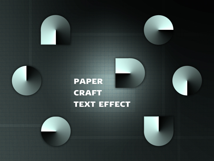 Design Study: Adobe Photoshop / Papercraft Text Effect