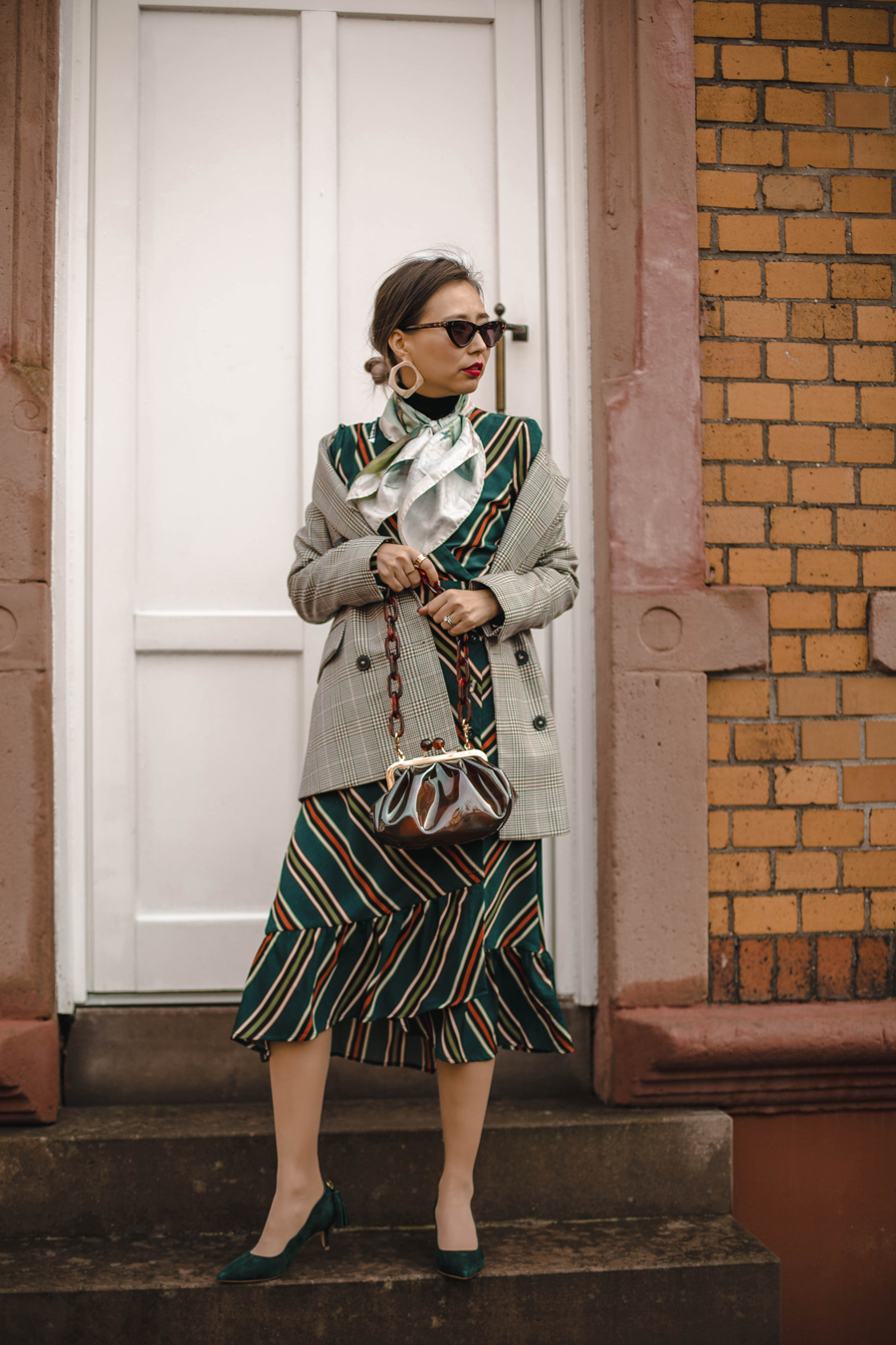 How to style two prints in one outfit