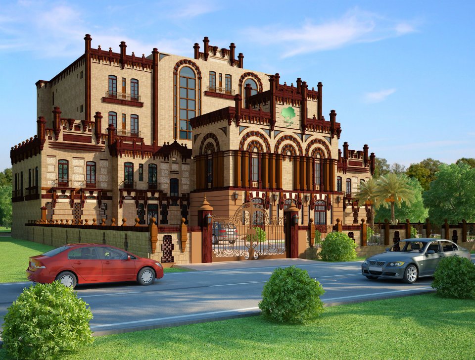 casatreschic interior: Marriage Banquet Hall 3D Front elevation ...