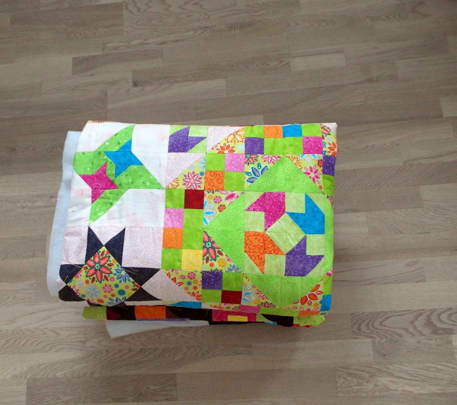 Patchwork-blomsten: Jeg havde en plan i morges .....