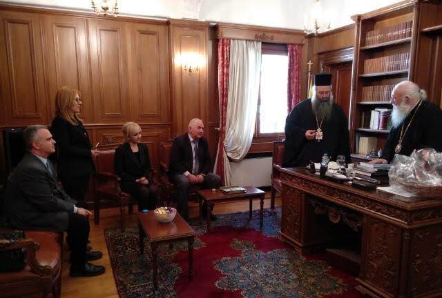 ΛΕΥΤΕΡΙΑ: ΣΥΝΑΝΤΗΣΗ ΜΕ ΤΟΝ ΑΡΧΙΕΠΙΣΚΟΠΟ κ. ΙΕΡΩΝΥΜΟ