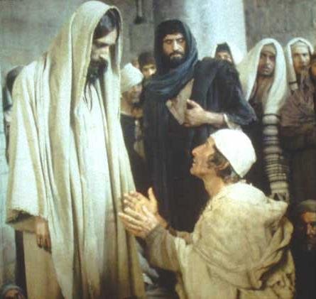 en camino con Santa Rafaela María: El leproso es sanado por Jesús