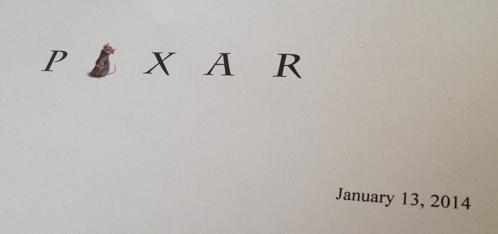 Dan the Pixar Fan: Pixar Collection: Art and Autographs From Pixar