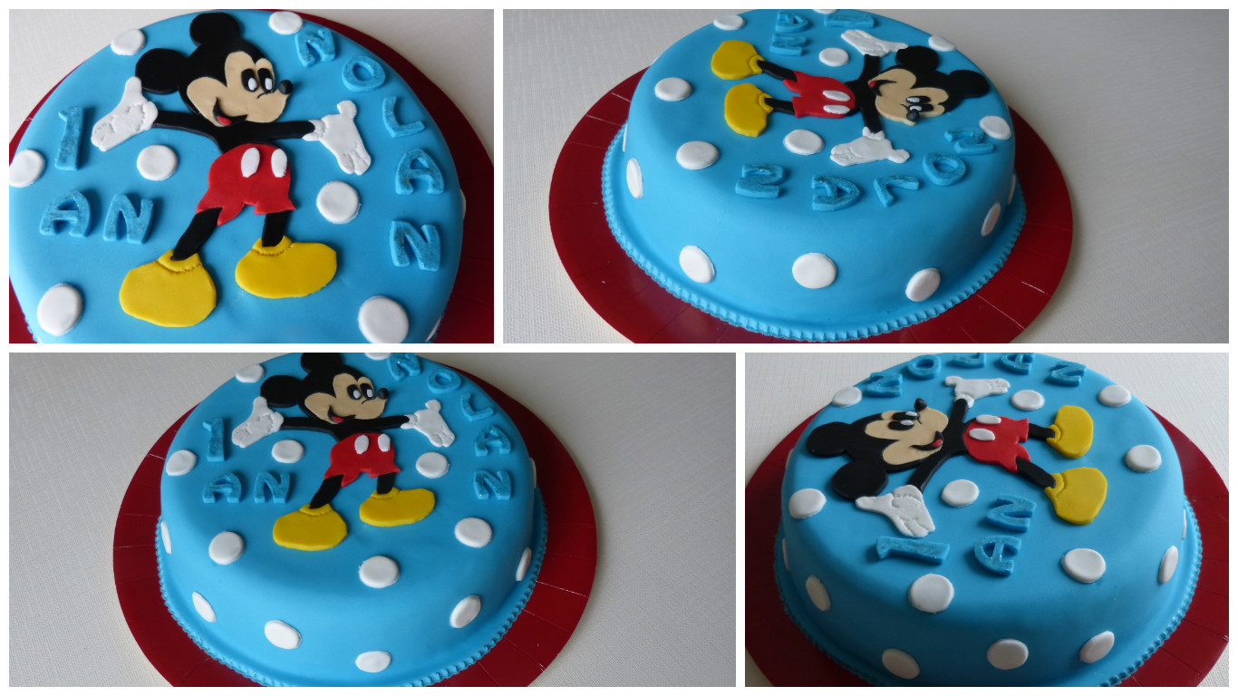 Gâteau Mickey Heureux