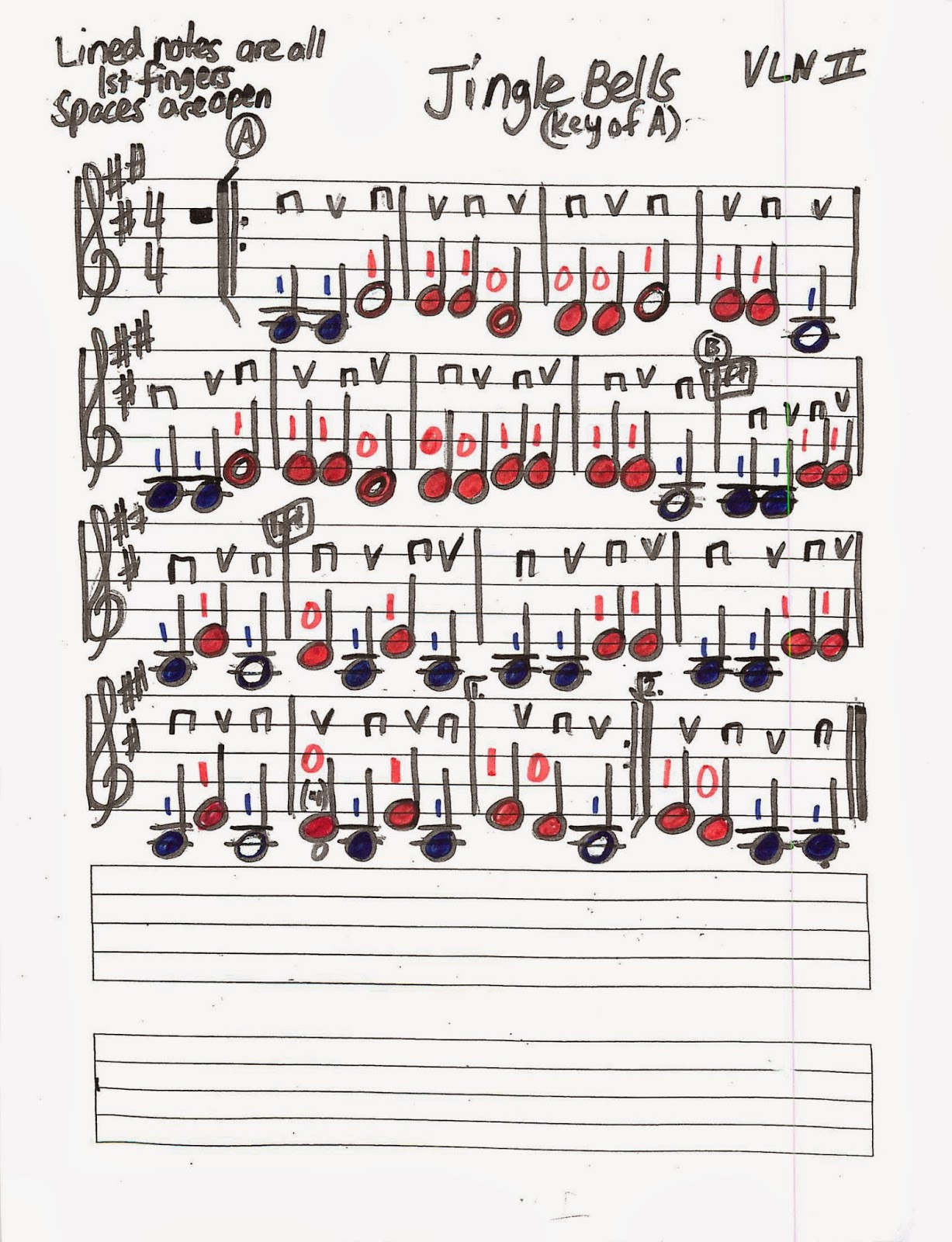 Miss Jacobson's Music: JINGLE BELLS FOR THE BEGINNING VIOLIN CLASS