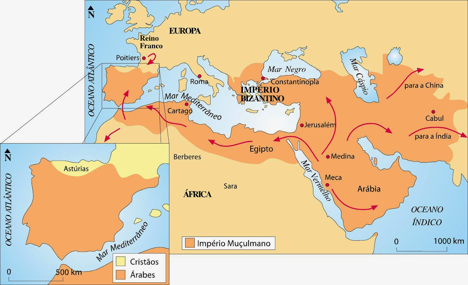 História e Geografia de Portugal 5º ano: Os Muçulmanos