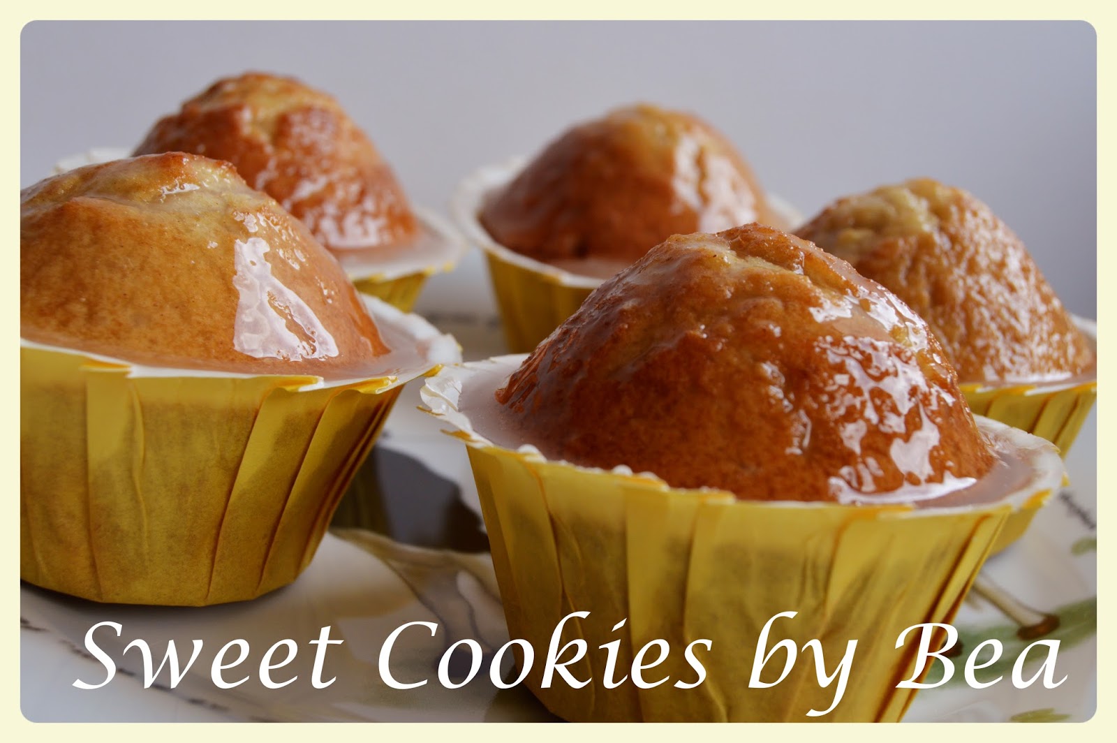 Sweet Cookies by Bea: Magdalenas sabor donuts con glaseado de limón