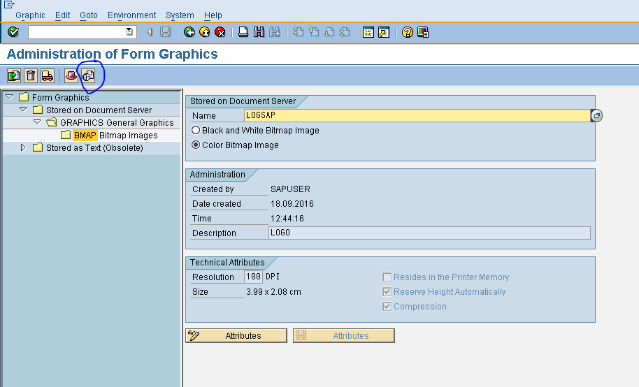 SAP TECH: To upload the Graphic / Image