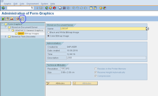 SAP TECH: To upload the Graphic / Image