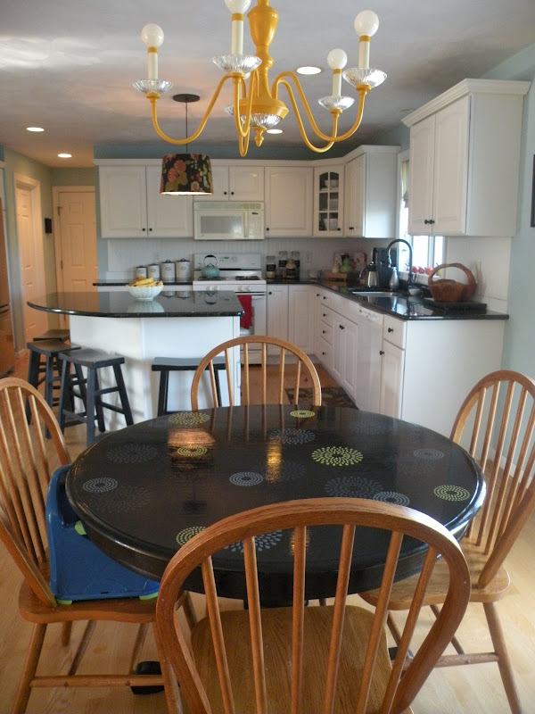 coffee and cocoa tea: Kitchen table redo