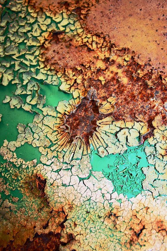 sarascloset: Rusty Mixed Media Canvas for Frilly and Funkie