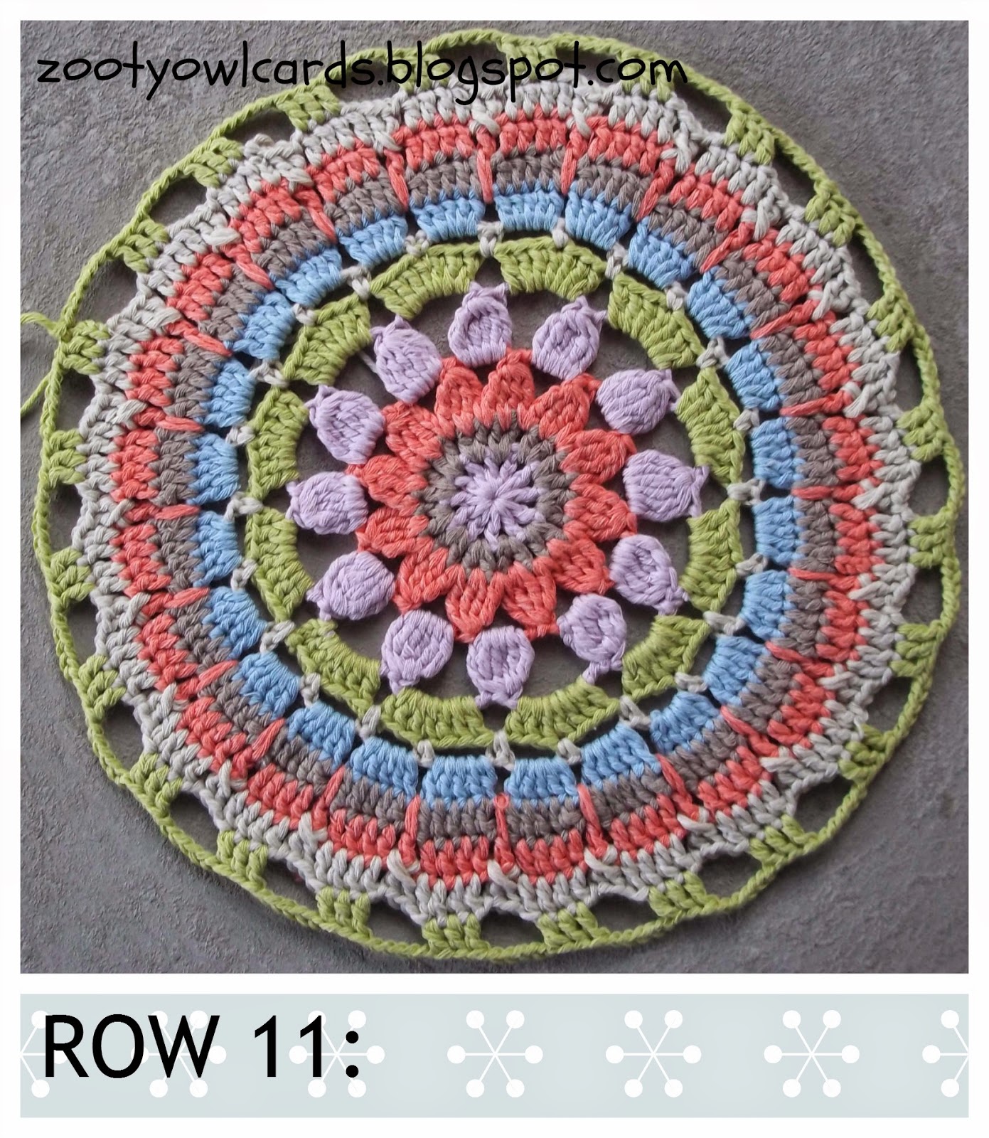 Zooty Owl's Crafty Blog: Dahlia Mandala: Pattern