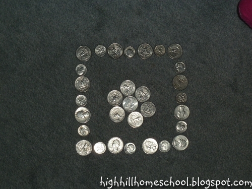 Highhill Homeschool: Shapes and Money Designs
