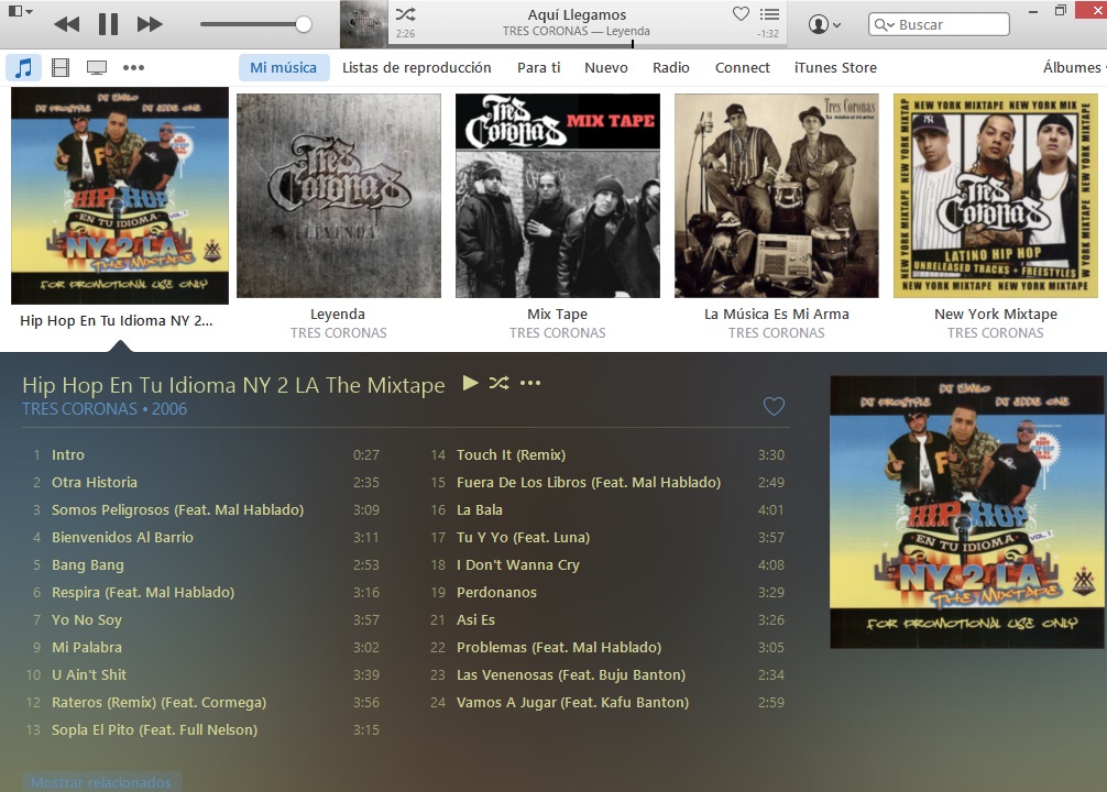 DISCOGRAFIA DE TRES CORONAS