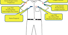 Pemasangan Atribut PMR pada seragam sekolah | ATRIBUT PMR