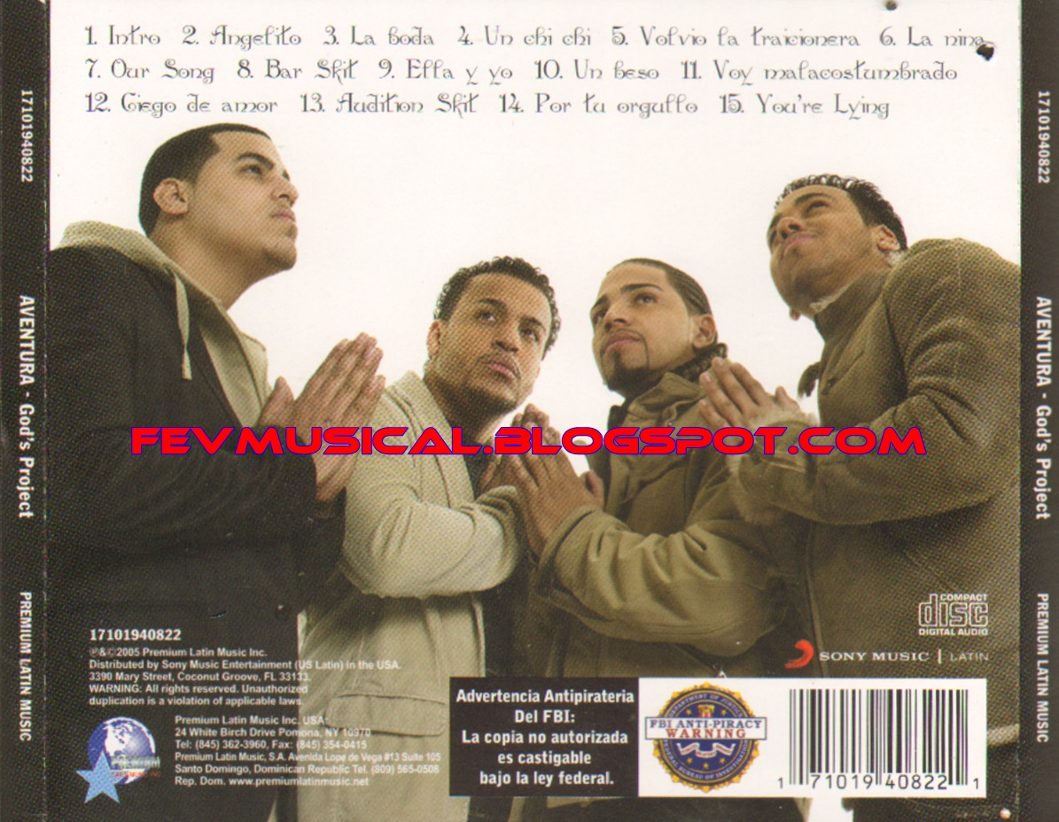 FEV MUSICAL: 2005 - Aventura - God's Project (Premium)