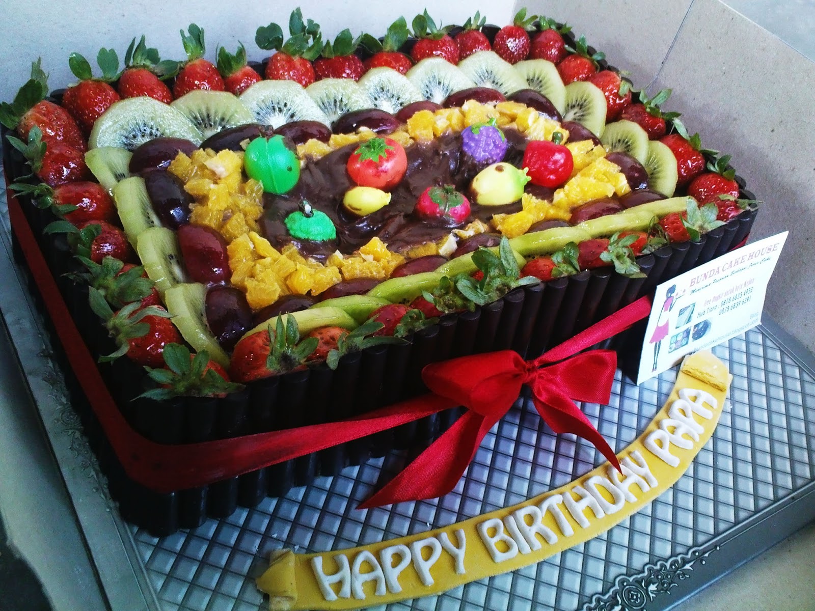 BIG Fruit Blackforest Cake Online ~ Bunda Cake House Medan