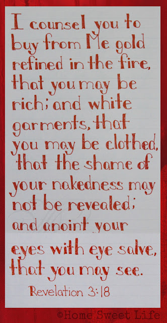 Home Sweet Life: Revelation 3:18
