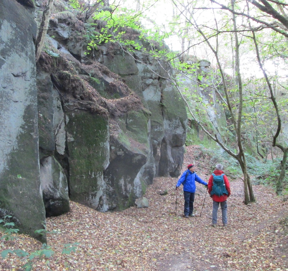 Vale of Belvoir Ramblers: Ticknall and Carvers Rocks, 22nd October 2017