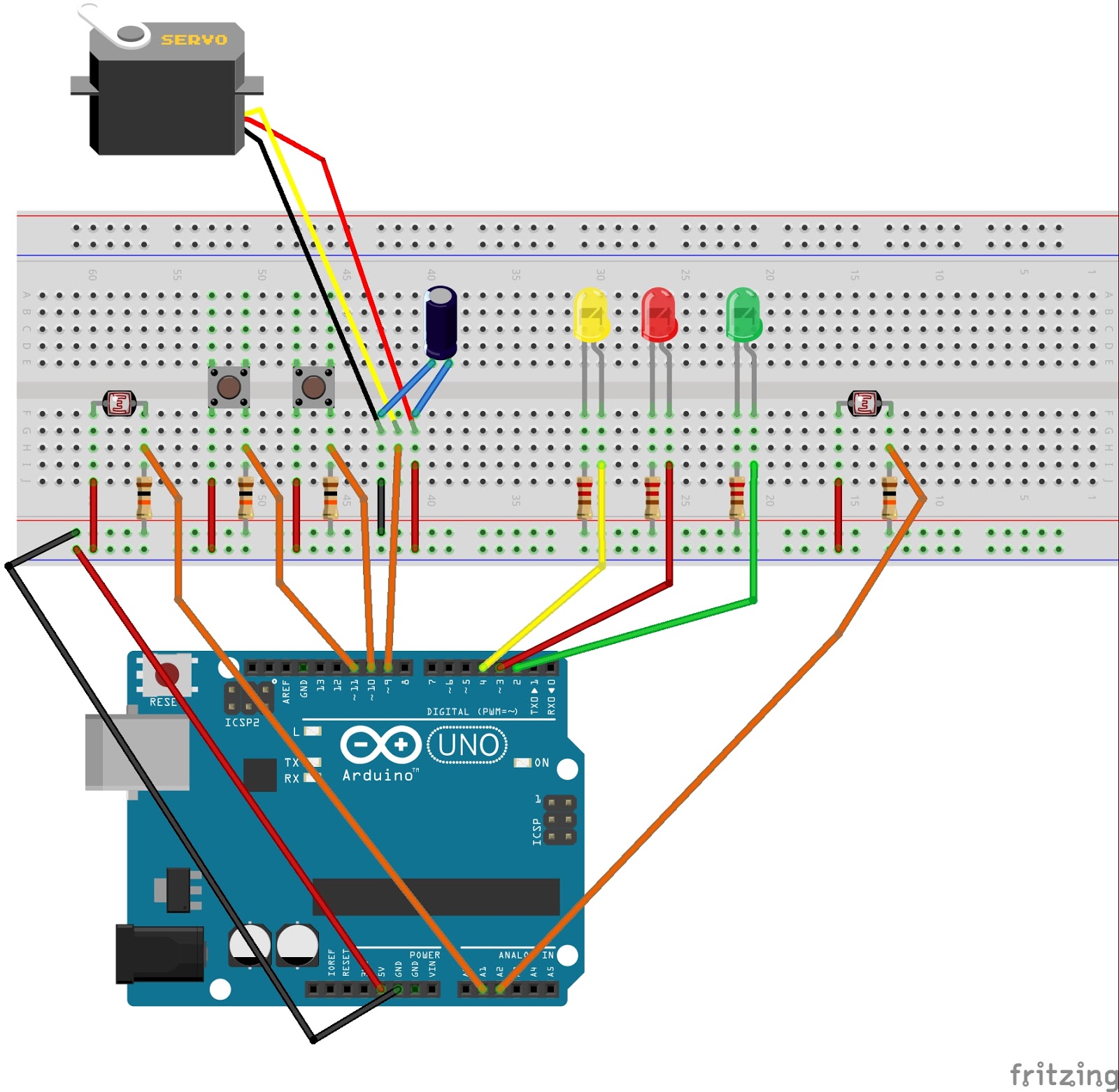 Tecnovando desde 2013: PROYECTO PUENTE LEVADIZO CONTROLADO CON ARDUINO.